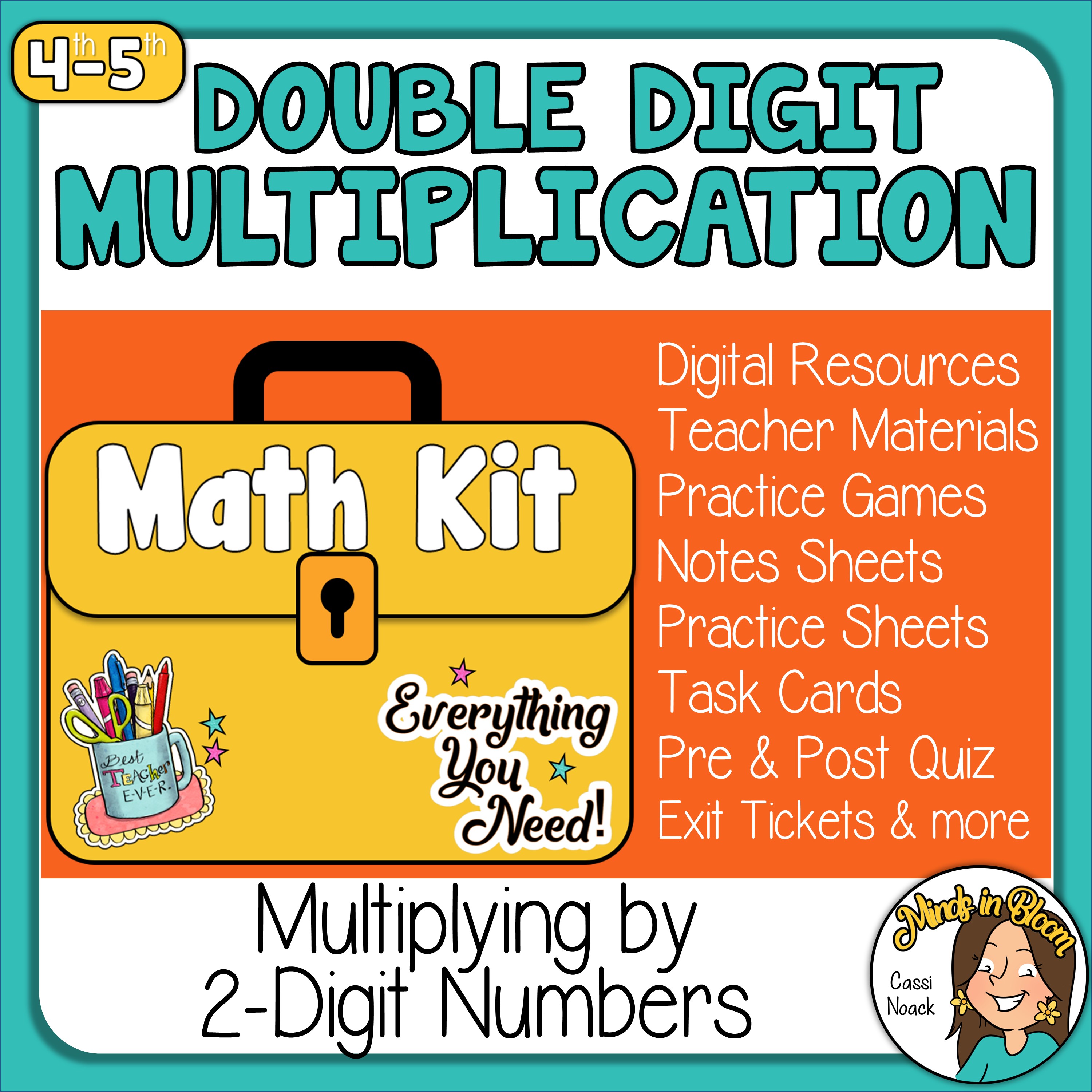 Multiplying Two digit By 2 digit Numbers Math Kit